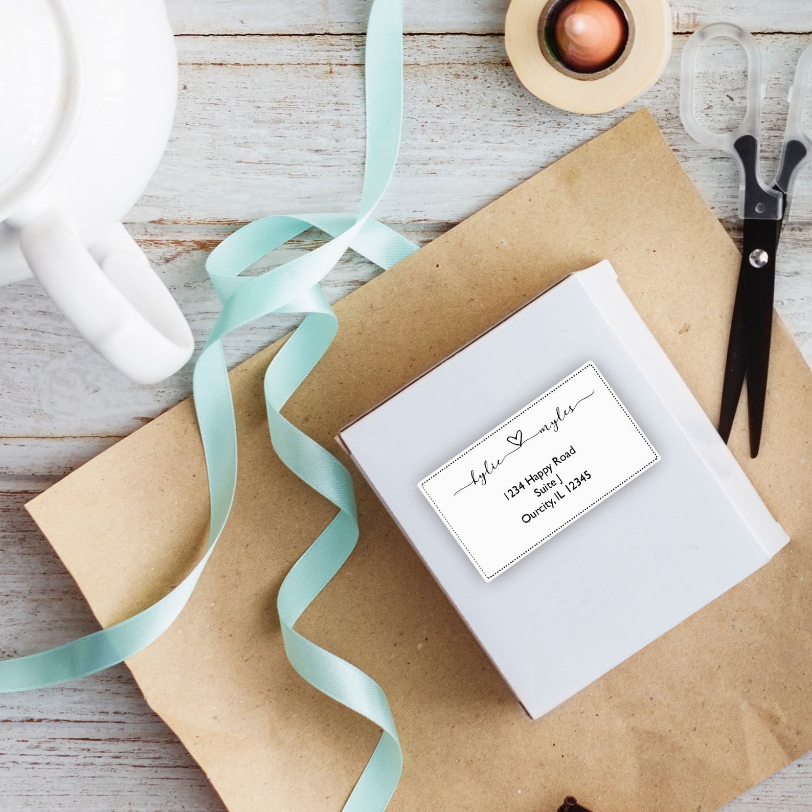 Personalized Couple Address Labels Save the Date Label | Etsy