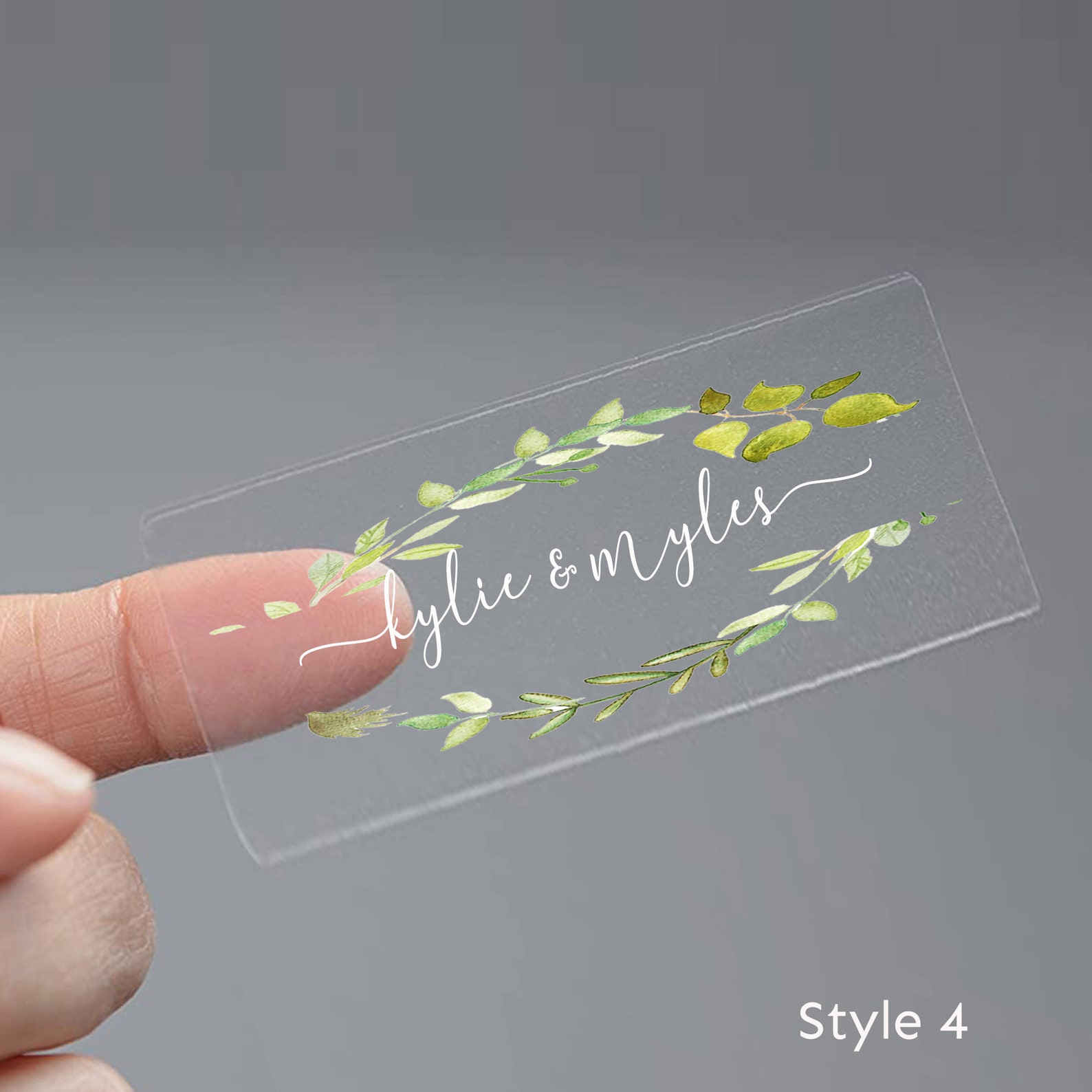 Custom Clear Stickers Personalized Rectangular Labels - Etsy