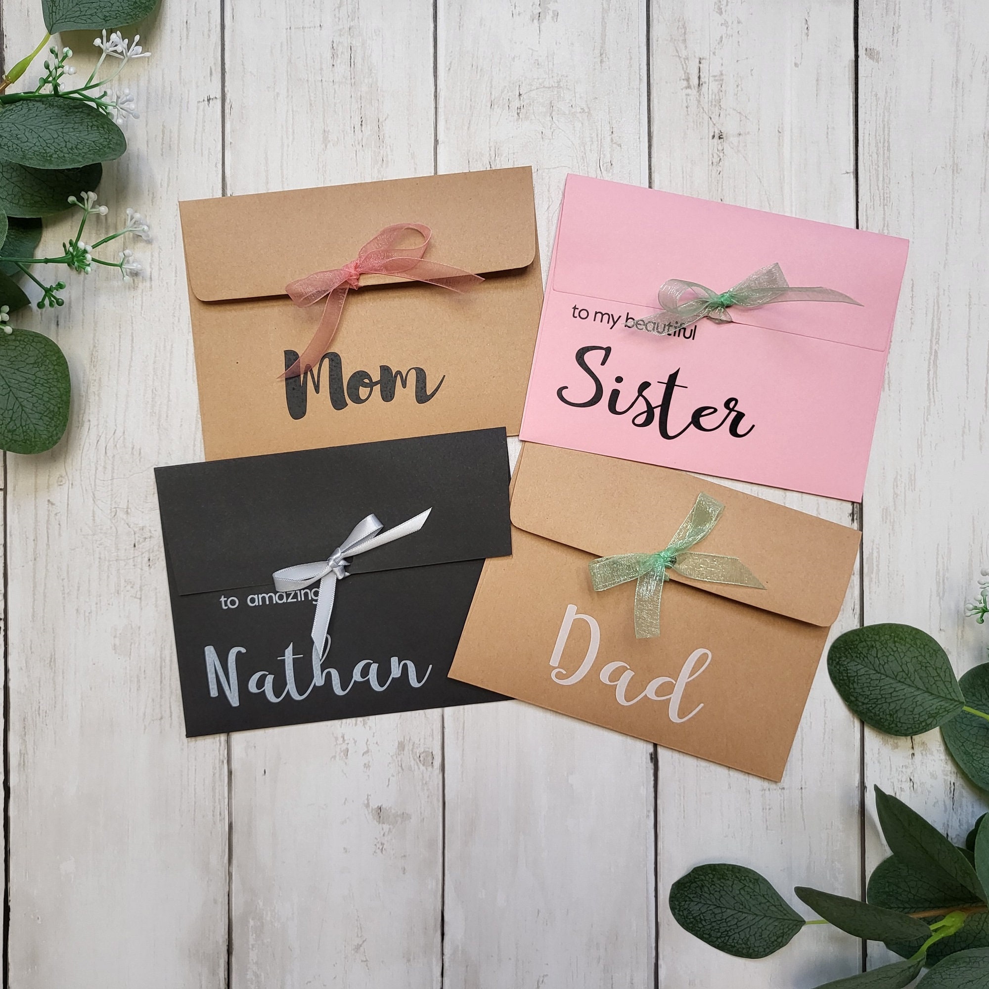 Personalized Money Envelope. Cash Envelope. Christmas | Birthday ...
