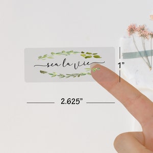 Custom Clear Return Stickers , Personalized Transparent Rectangular ...