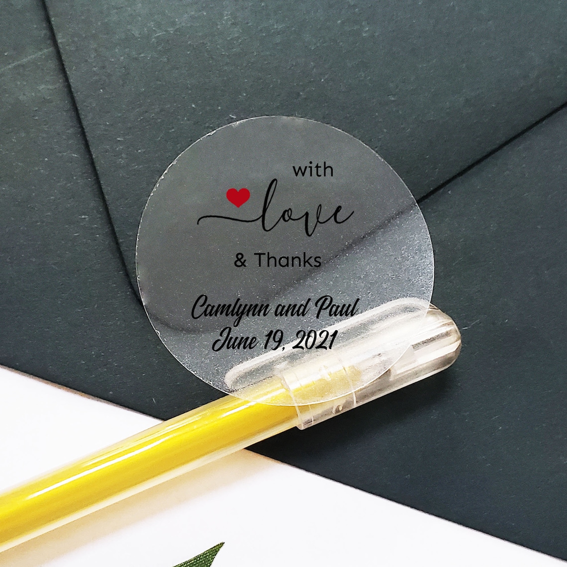 Custom Clear Round Stickers Personalized Circle Labels - Etsy