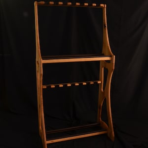 BERGFELS Bergstand Double Stack Guitar Rack - Solid Wood and Fine ...