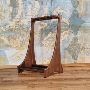 BERGFELS Bergstand 3 Guitars Stand, Build of Solid Wood and Fine ...