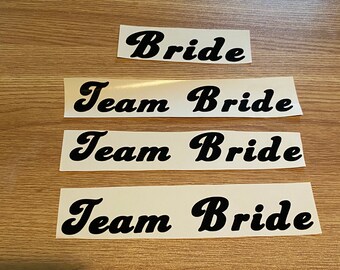 Team Bride Decal - Etsy
