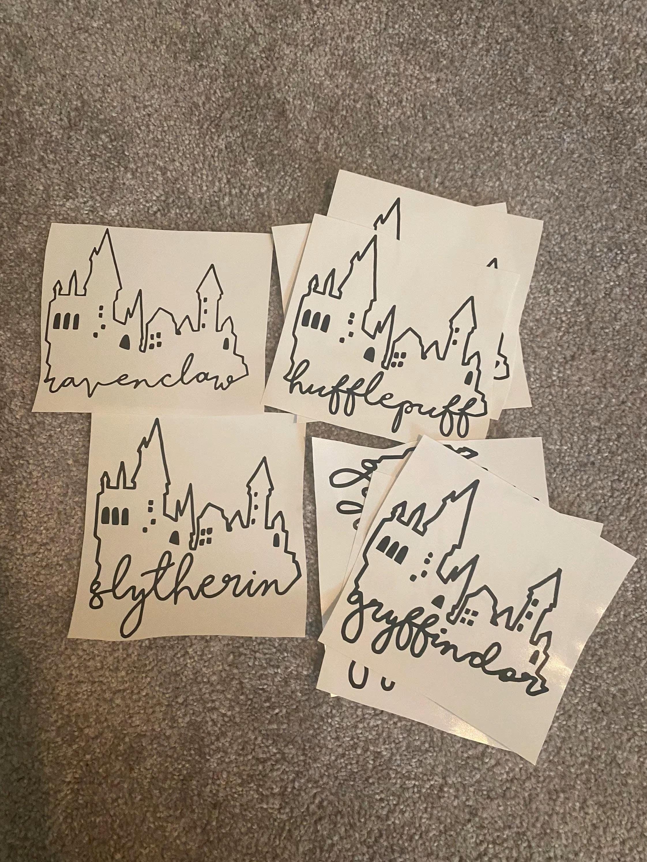 Wizard-inspired Castle Vinyl Decal Permanent/weatherproof Customizable ...