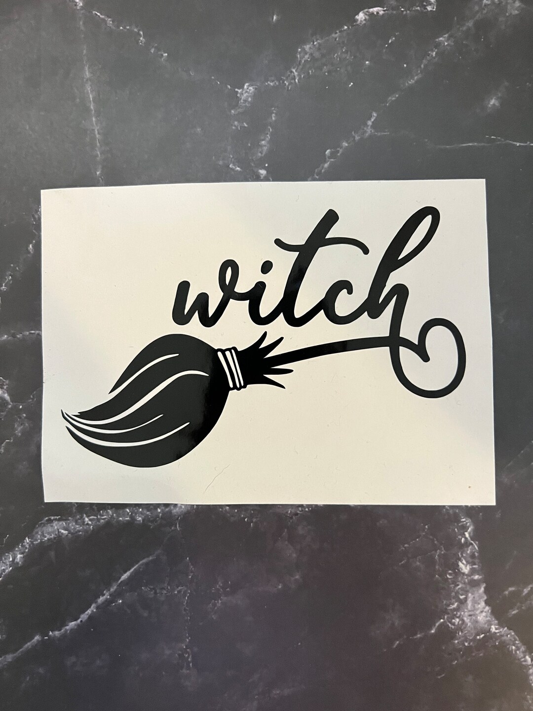 Witch & Broom Vinyl Decal – Halloween Decor, Magic Lover Gift - Etsy