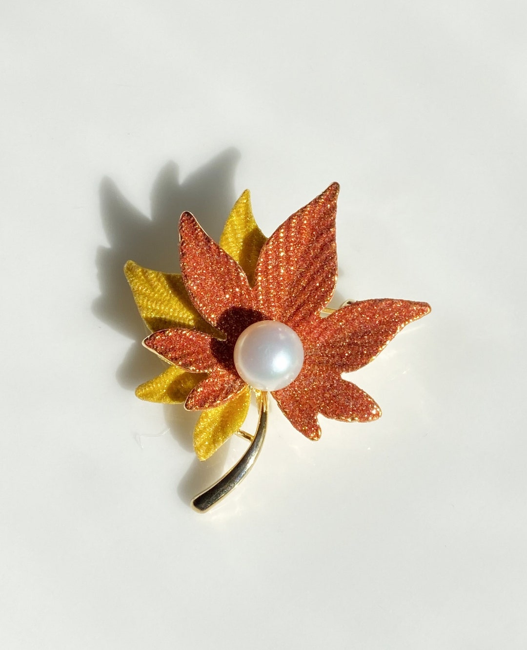 Véritable broche de perle d'eau douce, perle naturelle, broche d ...