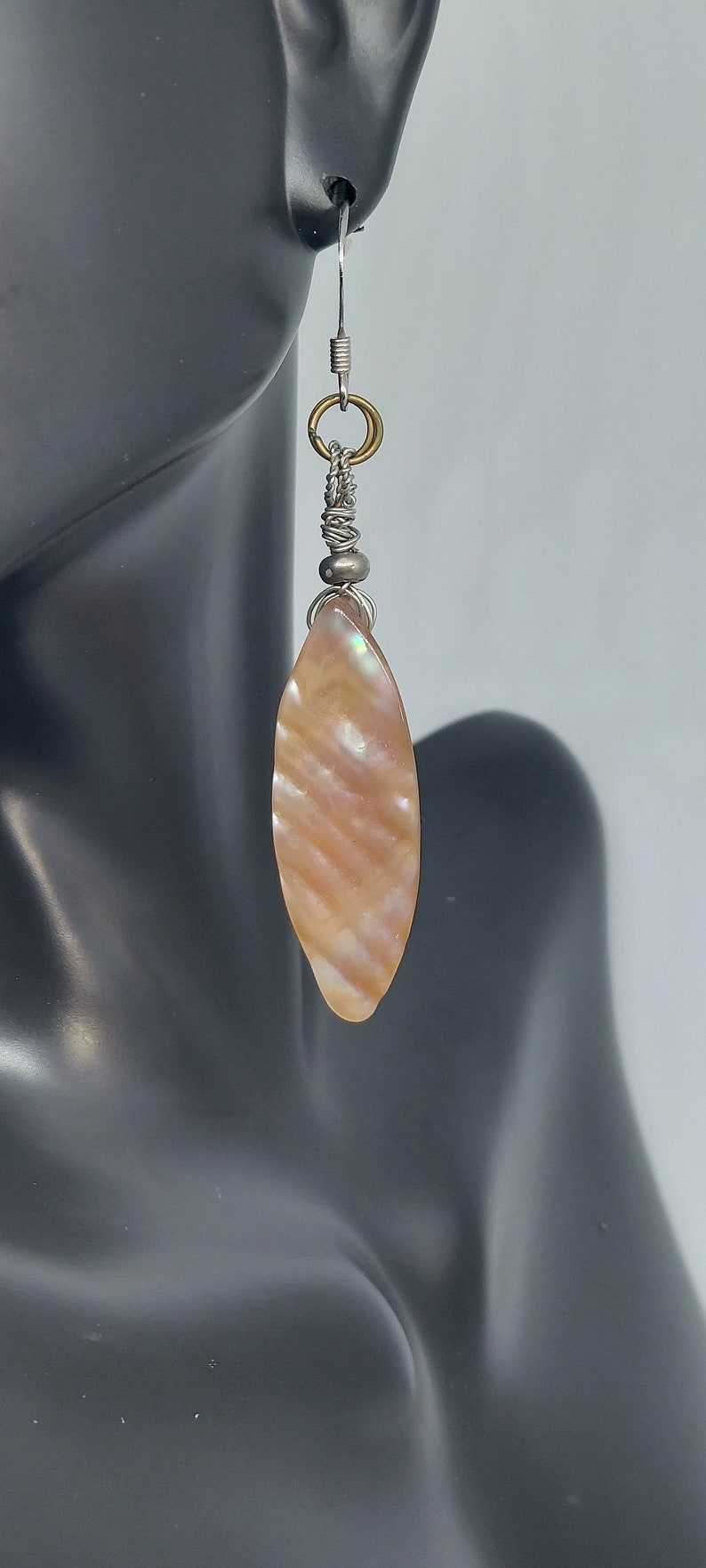 Ivory Shell Dangle Earrings - Etsy