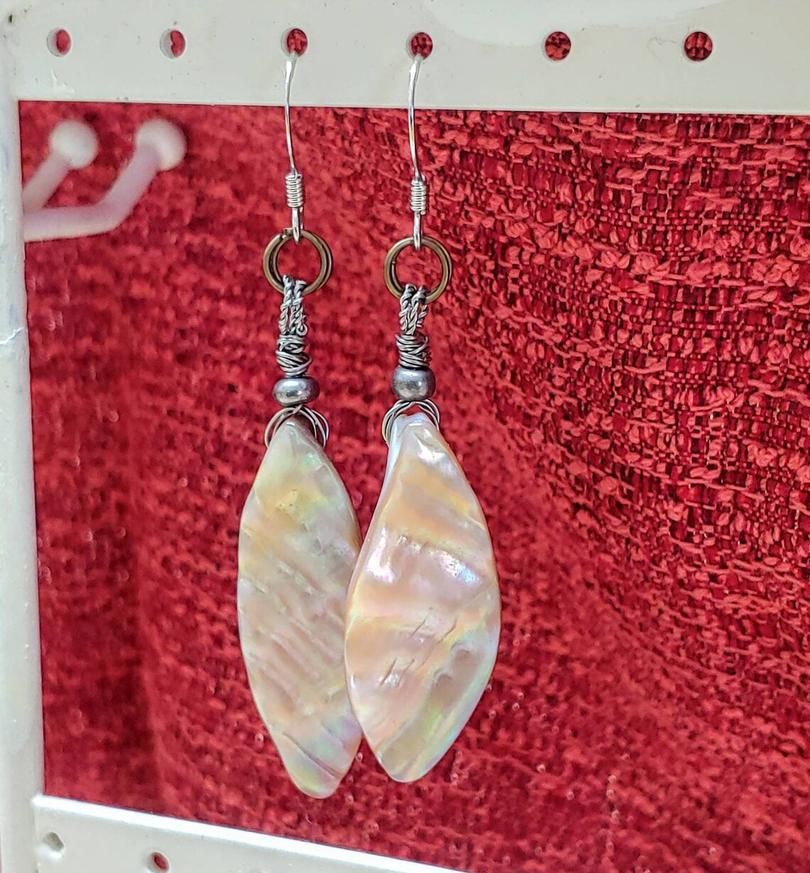 Ivory Shell Dangle Earrings - Etsy