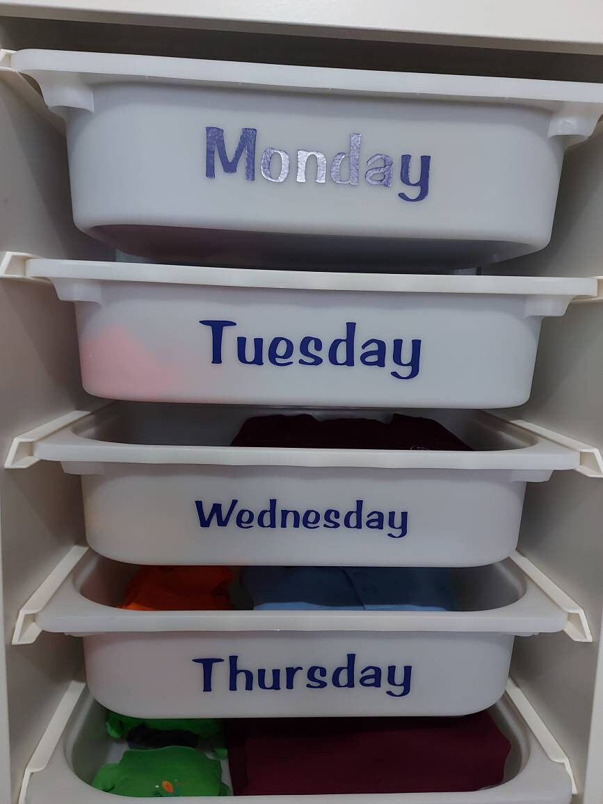 Trofast Draw Labels Organization Ideas Stickers Vinyl Decals - Etsy