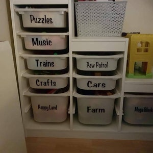 Trofast Draw Labels Organization Ideas Stickers Vinyl Decals - Etsy