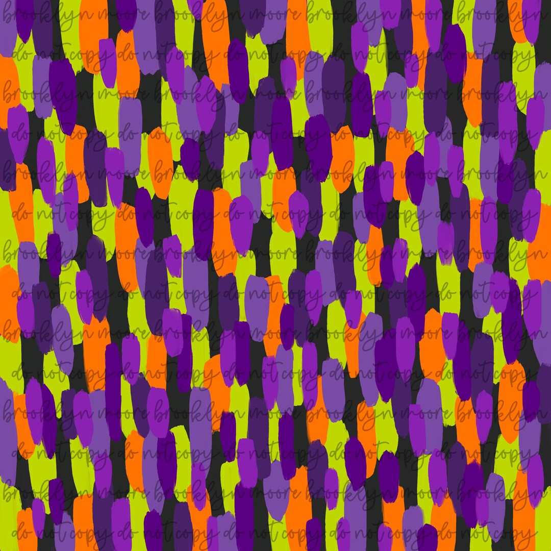 Monster Halloween Preppy Messy Paint Streaks Digital Paper NOT SEAMLESS ...