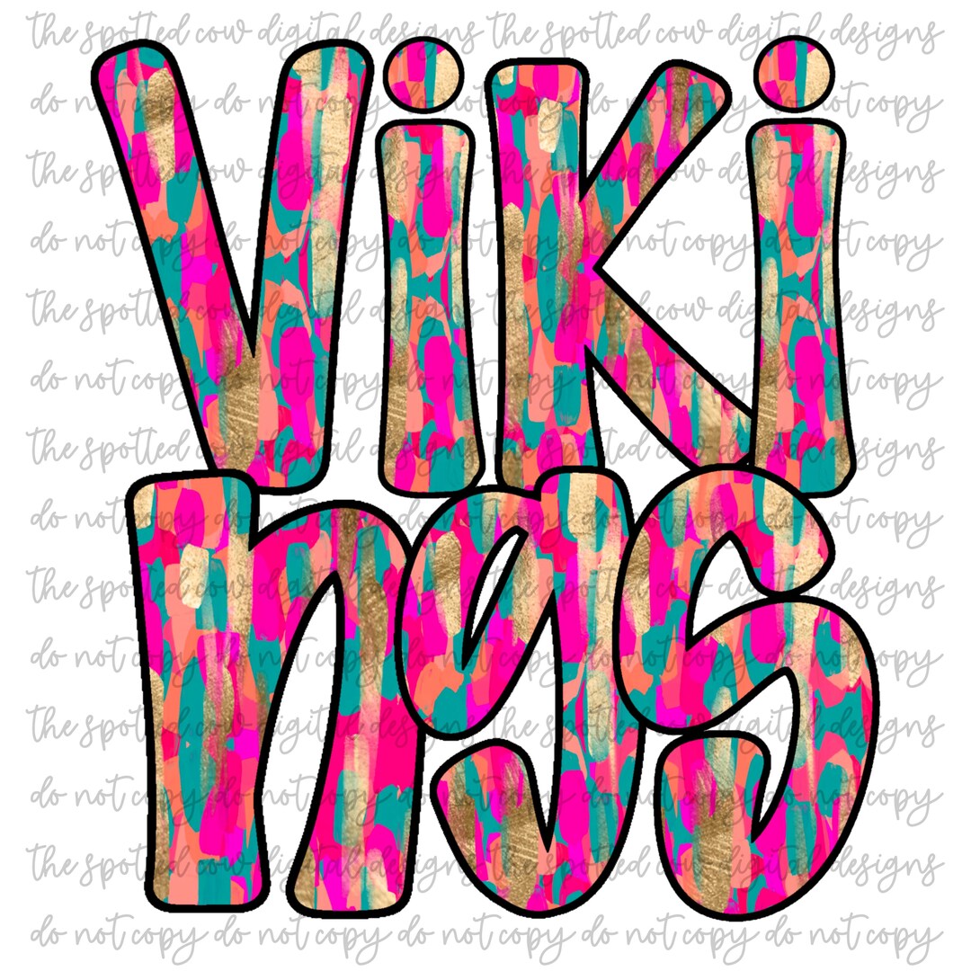 Preppy Messy Paint Vikings PNG - Etsy