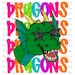 Preppy Neon Star-eyed Dragons Mascot PNG - Etsy