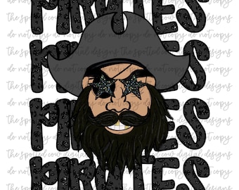 We Are Pirates Leopard Print Mascot PNG Digital File - Etsy