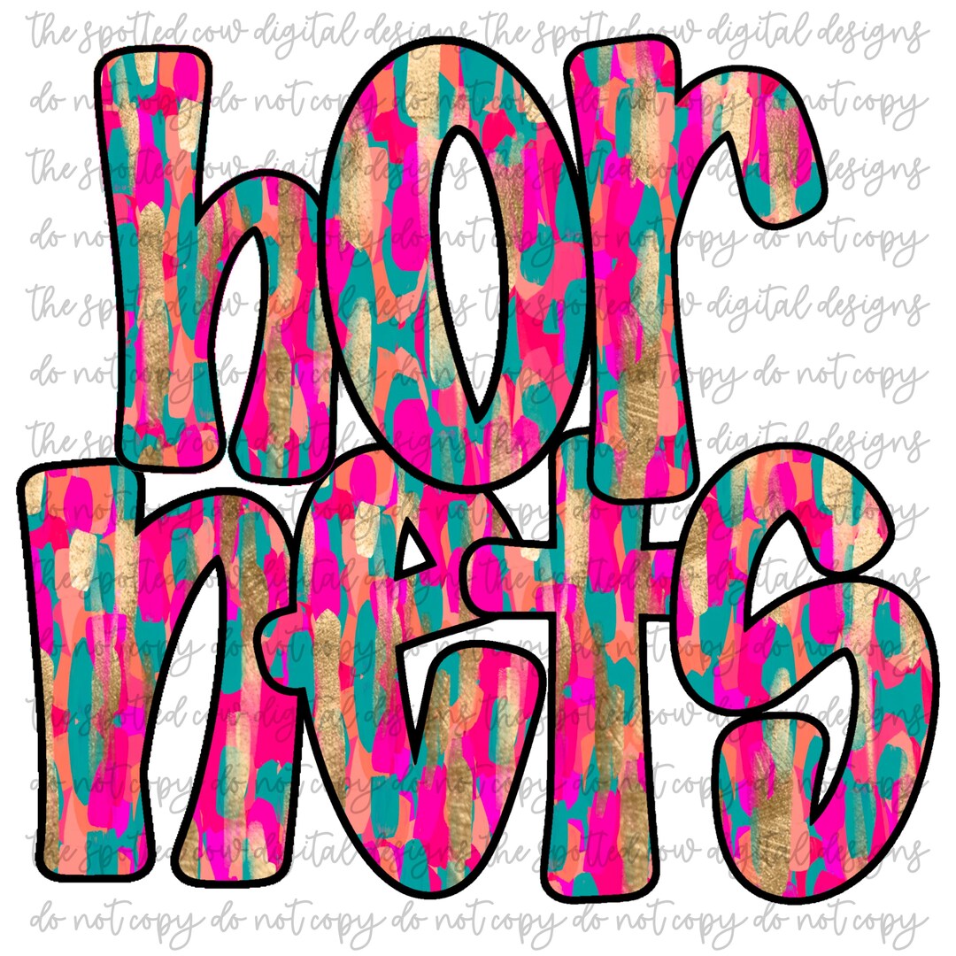 Preppy Messy Paint Hornets PNG - Etsy