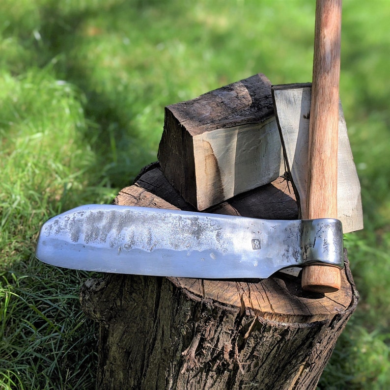 Wood Splitting Froe Hand Forged With Removeable Handle - Etsy UK