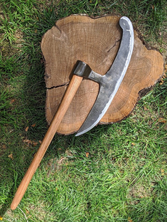 Viking Norman Broad Axe Bayeux Tapestry Hand Forged Recreation Shipwright s Tool Etsy UK
