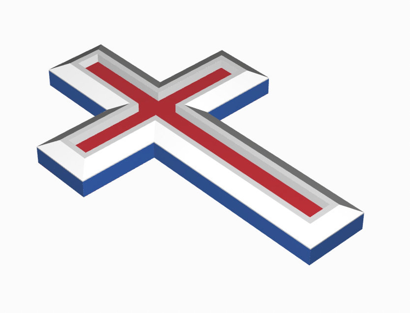 Cruz Moderna Impresa en 3D | Etsy