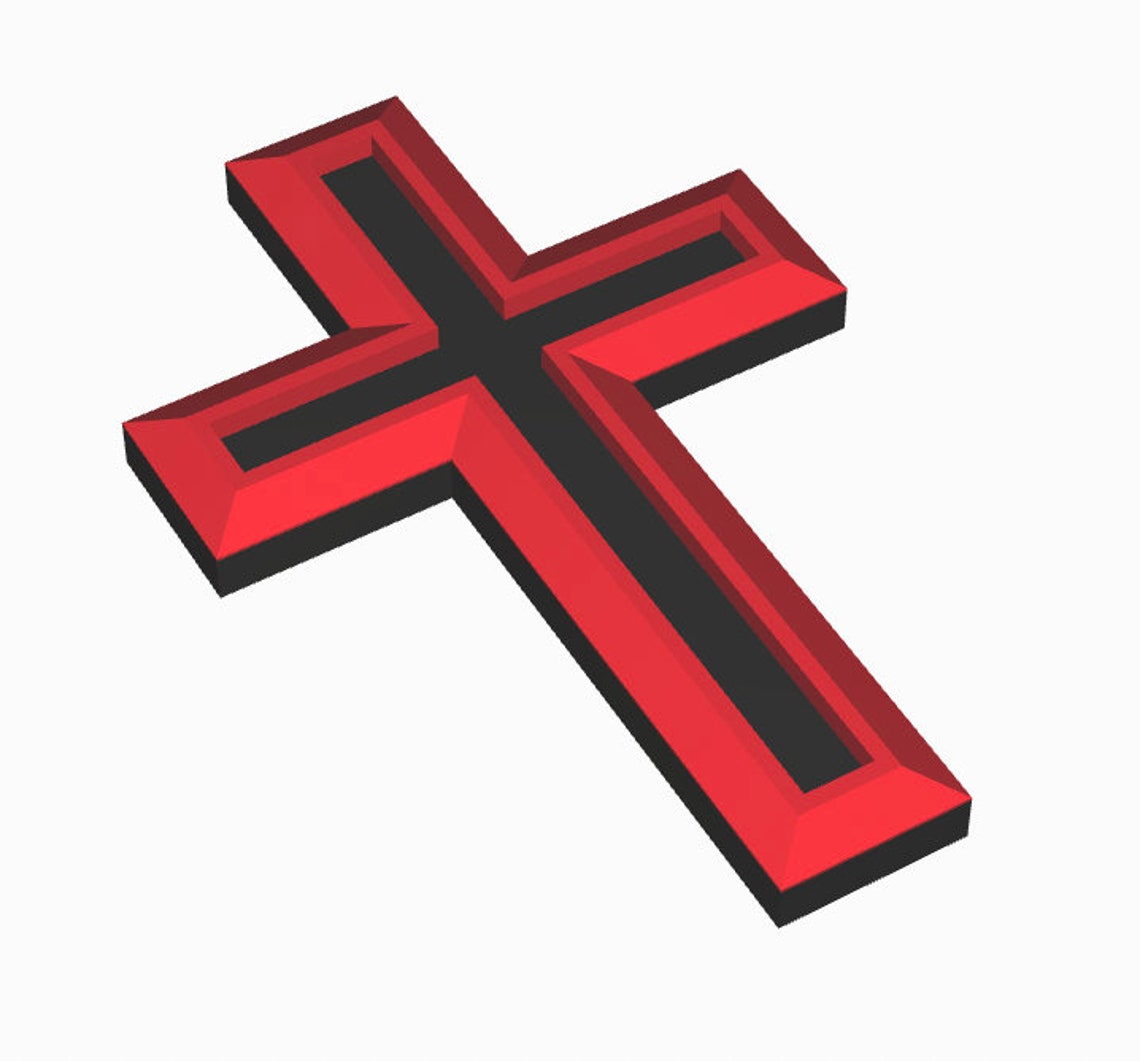 Cruz Moderna Impresa en 3D | Etsy
