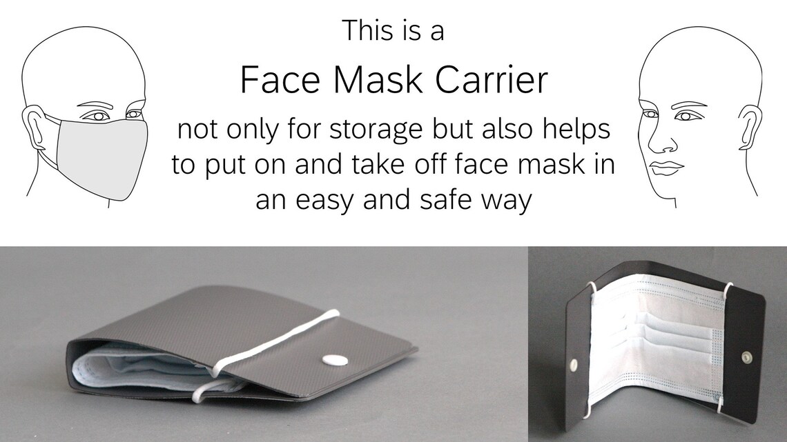 Face Mask Carrier for Easy and Safe Use/storage of Face Mask - Etsy