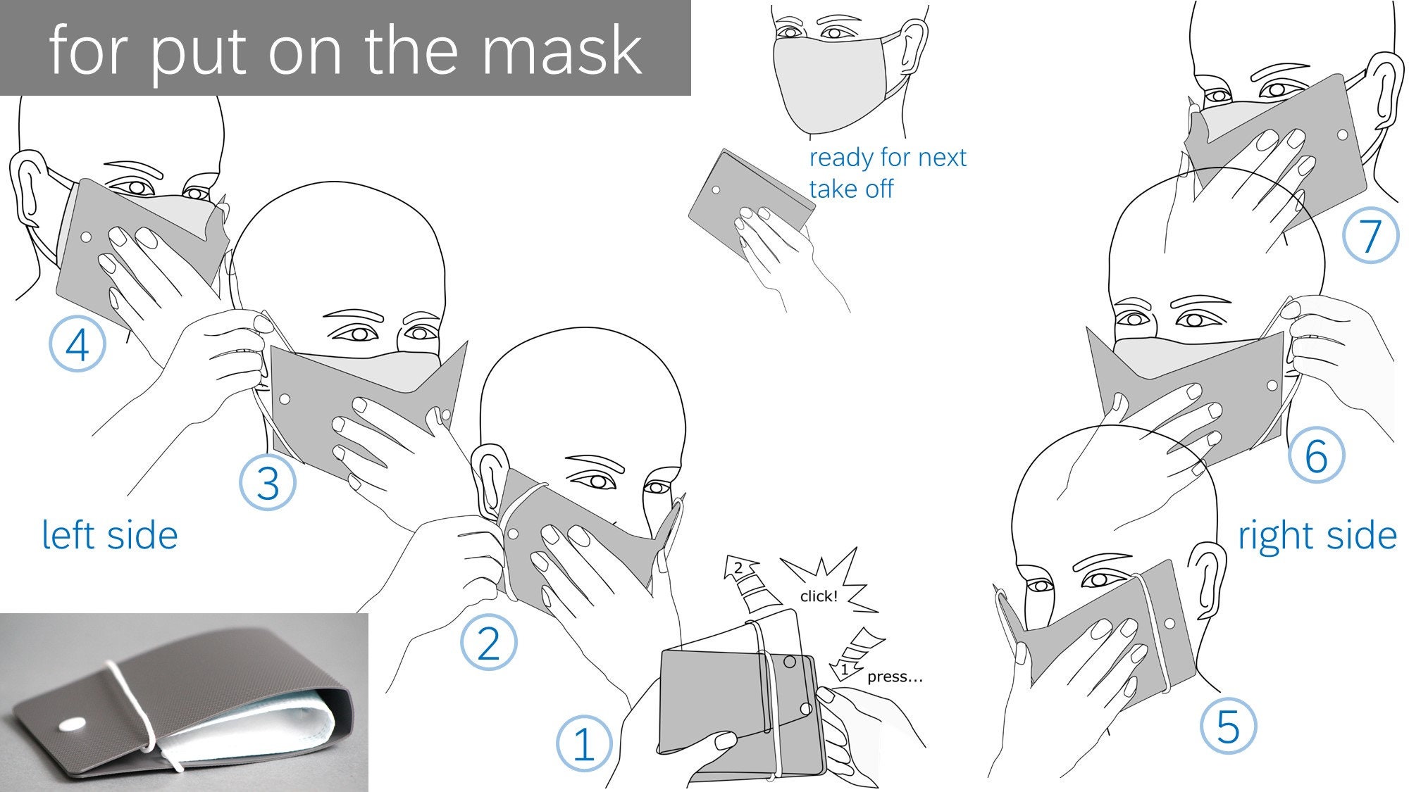 Face Mask Carrier for Easy and Safe Use/storage of Face Mask - Etsy