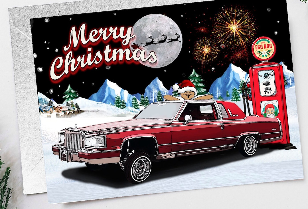 1980'S Cadillac Lowrider Christmas Card - Etsy