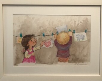 Original Illustration Glorious Day Inspiring Print 13 X 19 Inch - Etsy