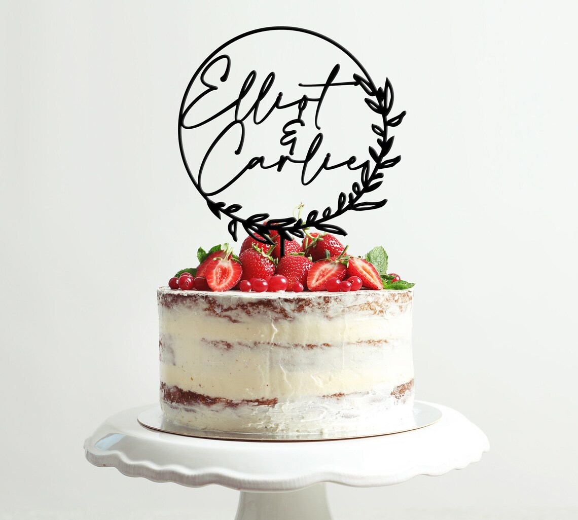 Boho Floral Birthday Cake Topper Custom Cake Topper - Etsy