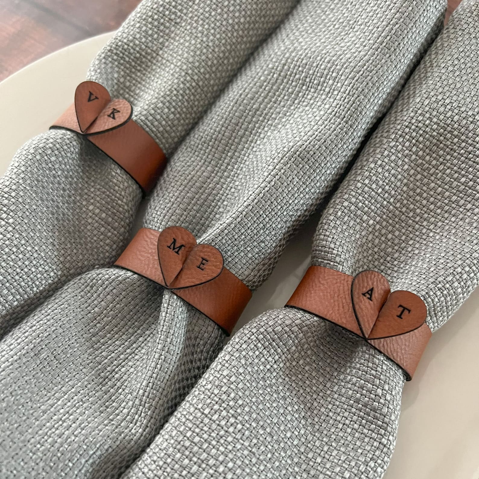 Custom Napkin Ring Personalized Wedding Favor Custom Place - Etsy