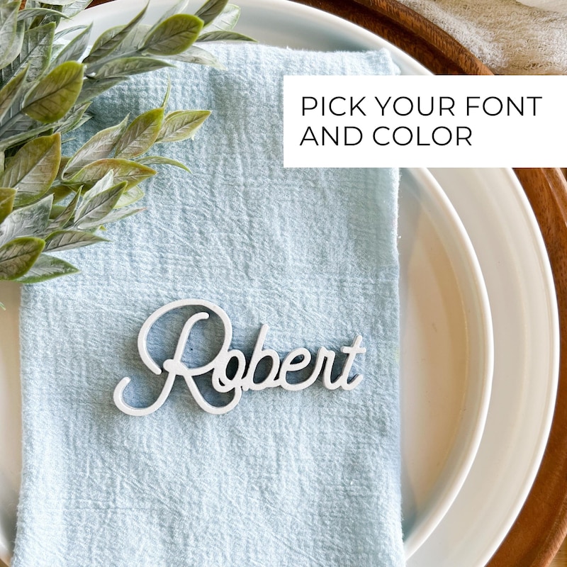 Wood Place Cards - Etsy