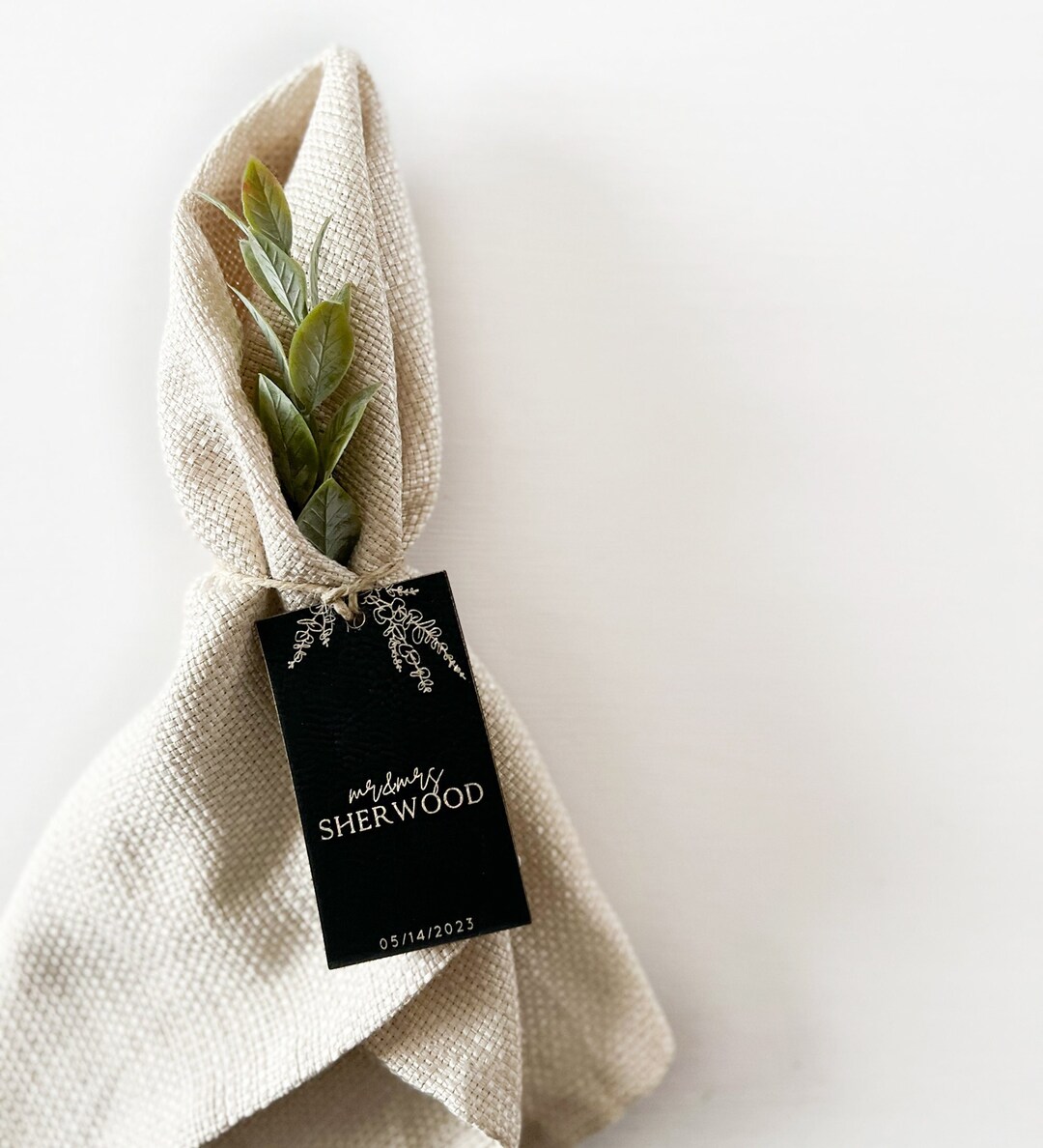 Custom Wedding Name Tag Wedding Decor Modern Place Card Modern Wedding ...