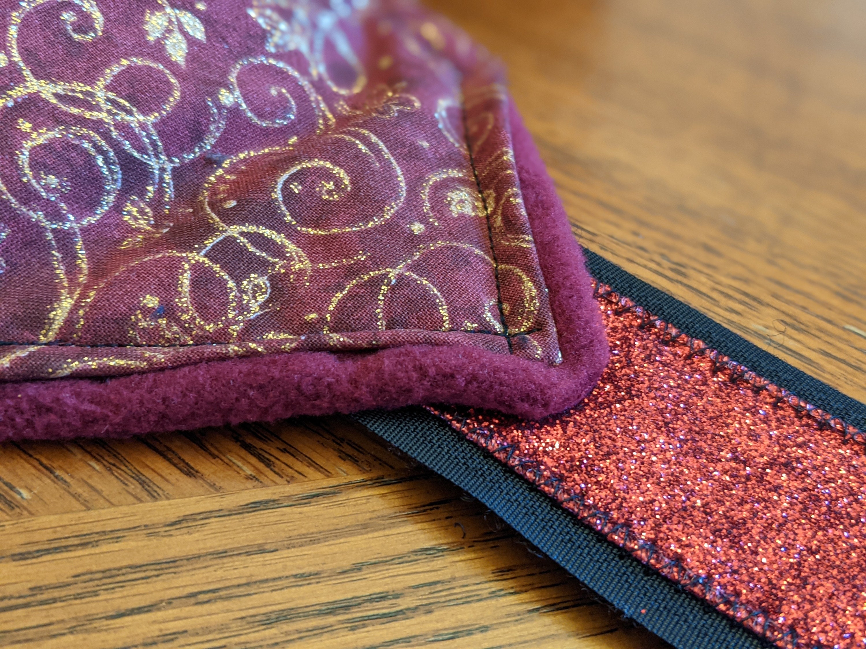 Burgundy and Gold Glitter Polo Wraps Great Polos for - Etsy