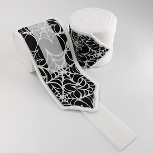 Polo Wraps, Black and White Cobweb Flannel Over White Fleece for ...