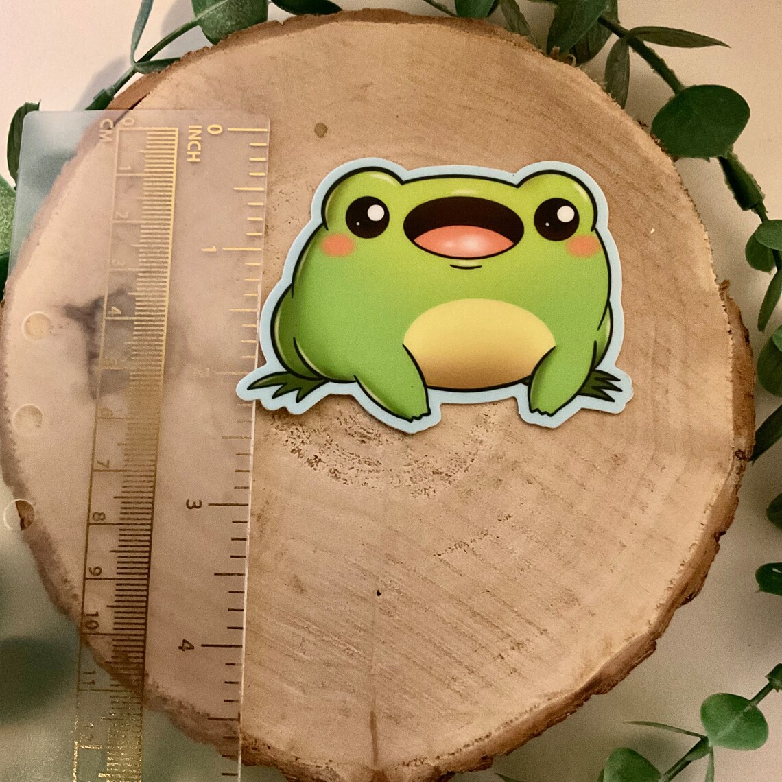 Frog Vinyl Sticker | Wow | Open Mouth | Cute | - Etsy