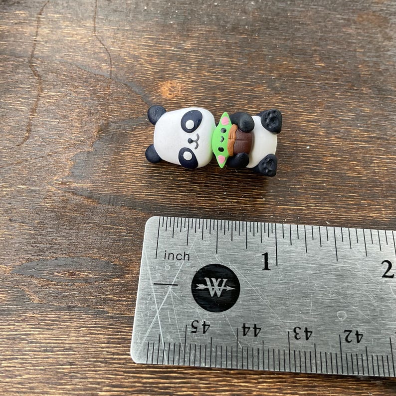 Handmade Polymer Clay Panda Sculpture: Pocket Figurine - Etsy