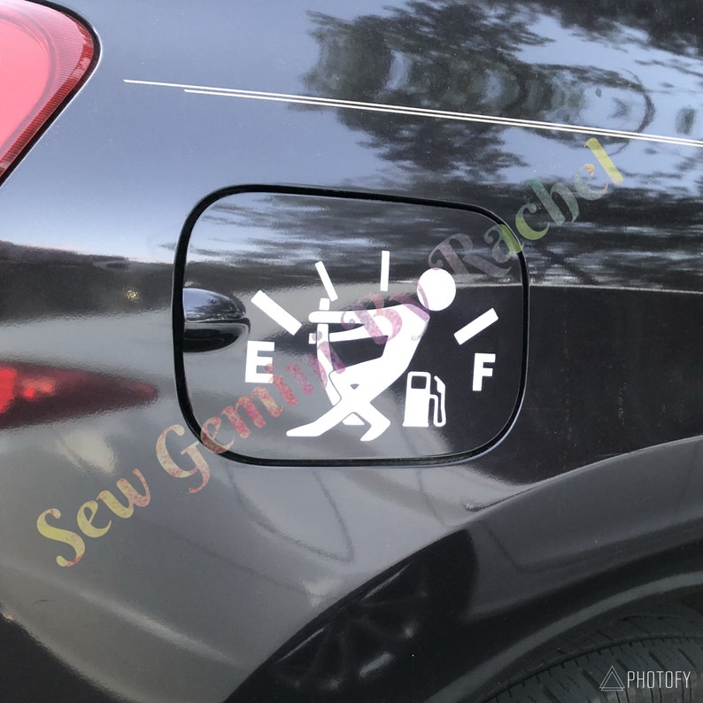 Empty Gas Tank Decal Female Empty Gas Tank Male Empty Gas - Etsy