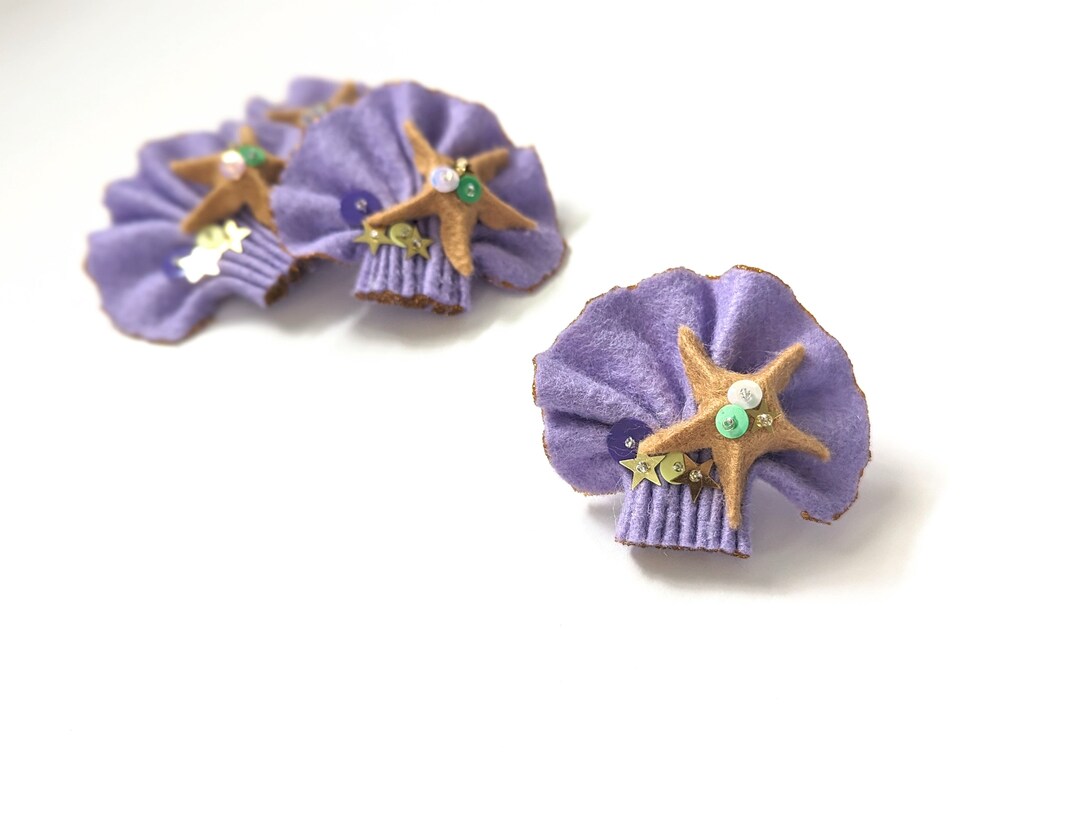 The Little Mermaid Hair Clip Set, Ariel Hair Clip, Magic Hair Clip ...