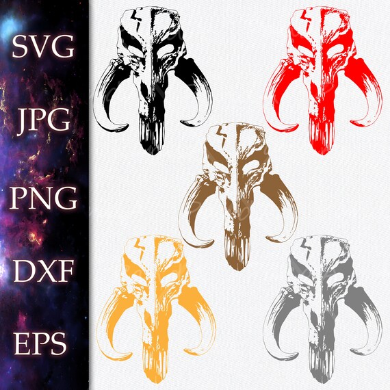 Mandalorian Skull Vector