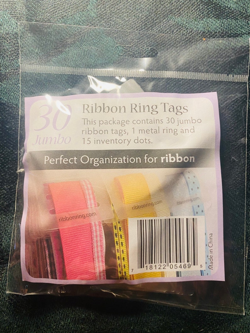 Jumbo Tag Ribbon Ring Kit - Etsy