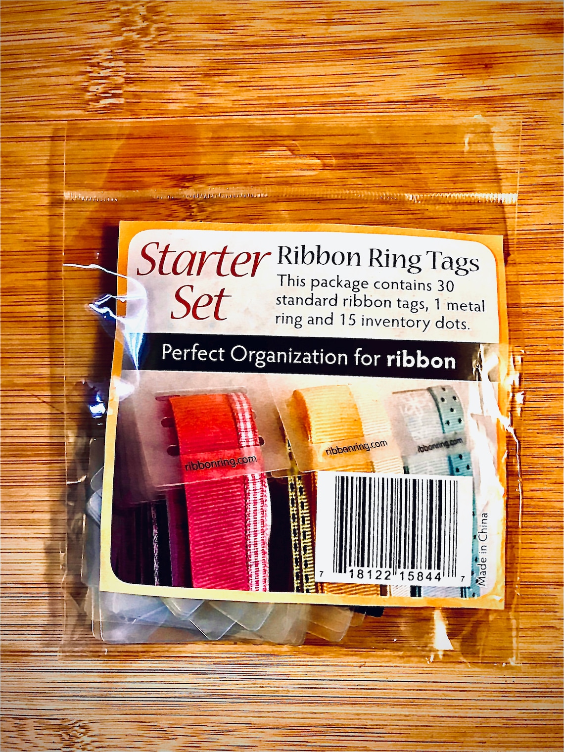 Original Ribbon Ring Ribbon Organizer Kit 30 Tags 1 Ring 15 - Etsy