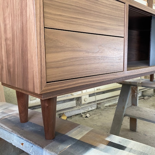 Floating Walnut Media Console - Etsy