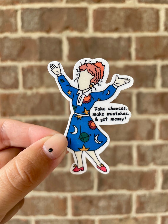 Ms. Frizzle Magic School Bus Teacher Sticker - Etsy Finland