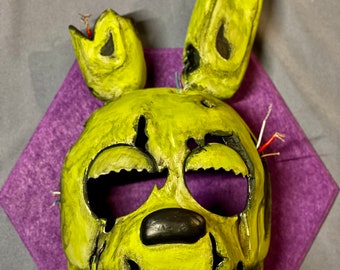 3-D Printed Five Nights at Freddysfnaf Springtrap/bonnie Mask Halloween ...