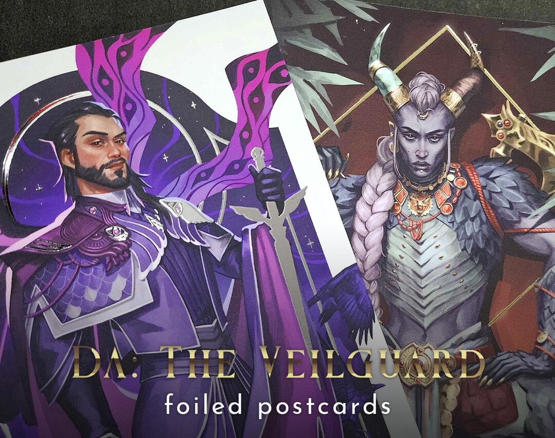 LIMITED | Foiled DA: Veilguard Postcard Prints - Etsy