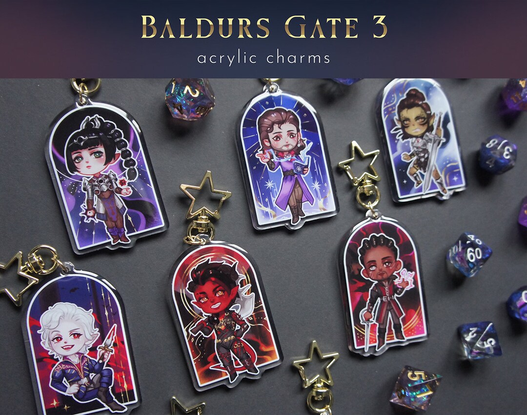 Baldur's Gate 3 Acrylic Charms - Etsy