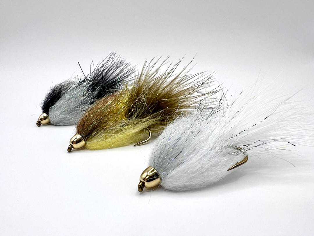 3 Pack Variety: Conehead Minnow Streamer (sz 2) - Etsy