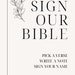 Sign Our Bible, Wedding Signs, Wedding Decor Sign, Wedding Printables ...