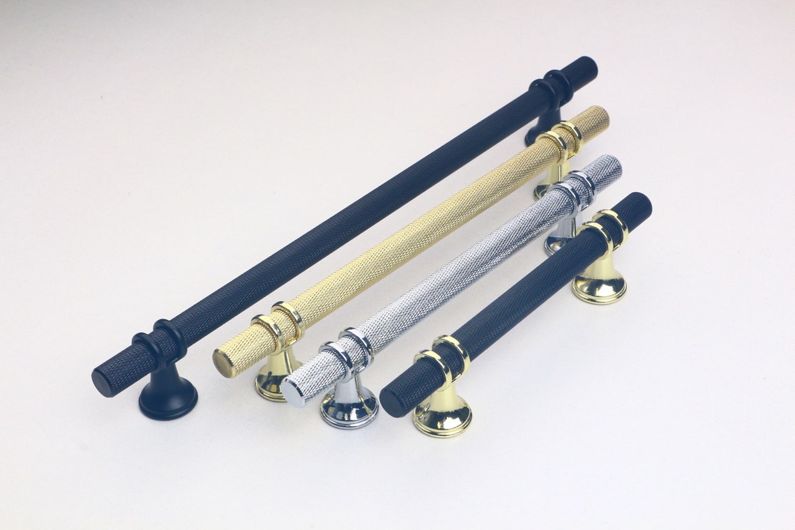 Kitchen Cabinet Pulls Knurled Knurl Handles Handle Knob T Bar - Etsy UK