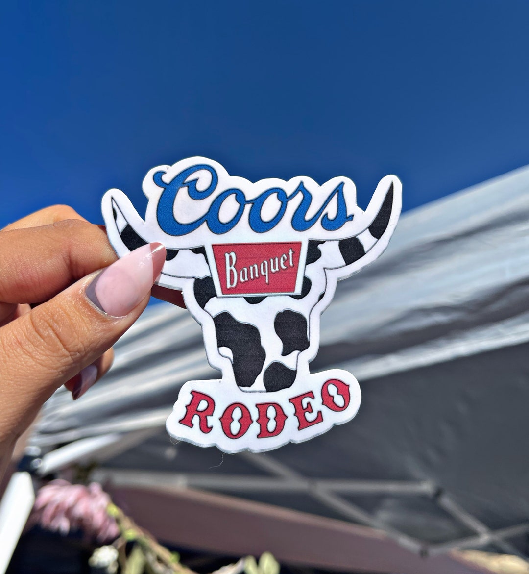 Cow Print Coors Rodeo Sticker Coors Rodeo Coors Banquet - Etsy